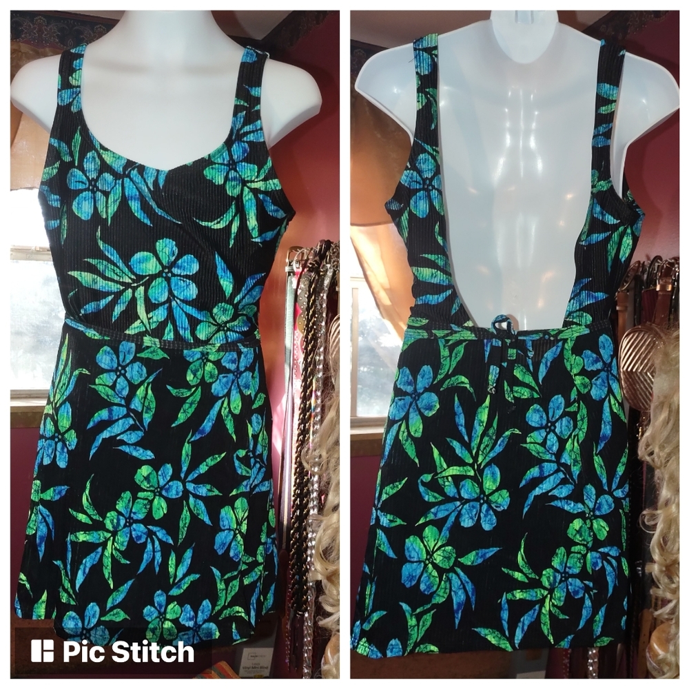 Catalina One-Piece Floral Swimsuit With Matching Wrap… - Gem